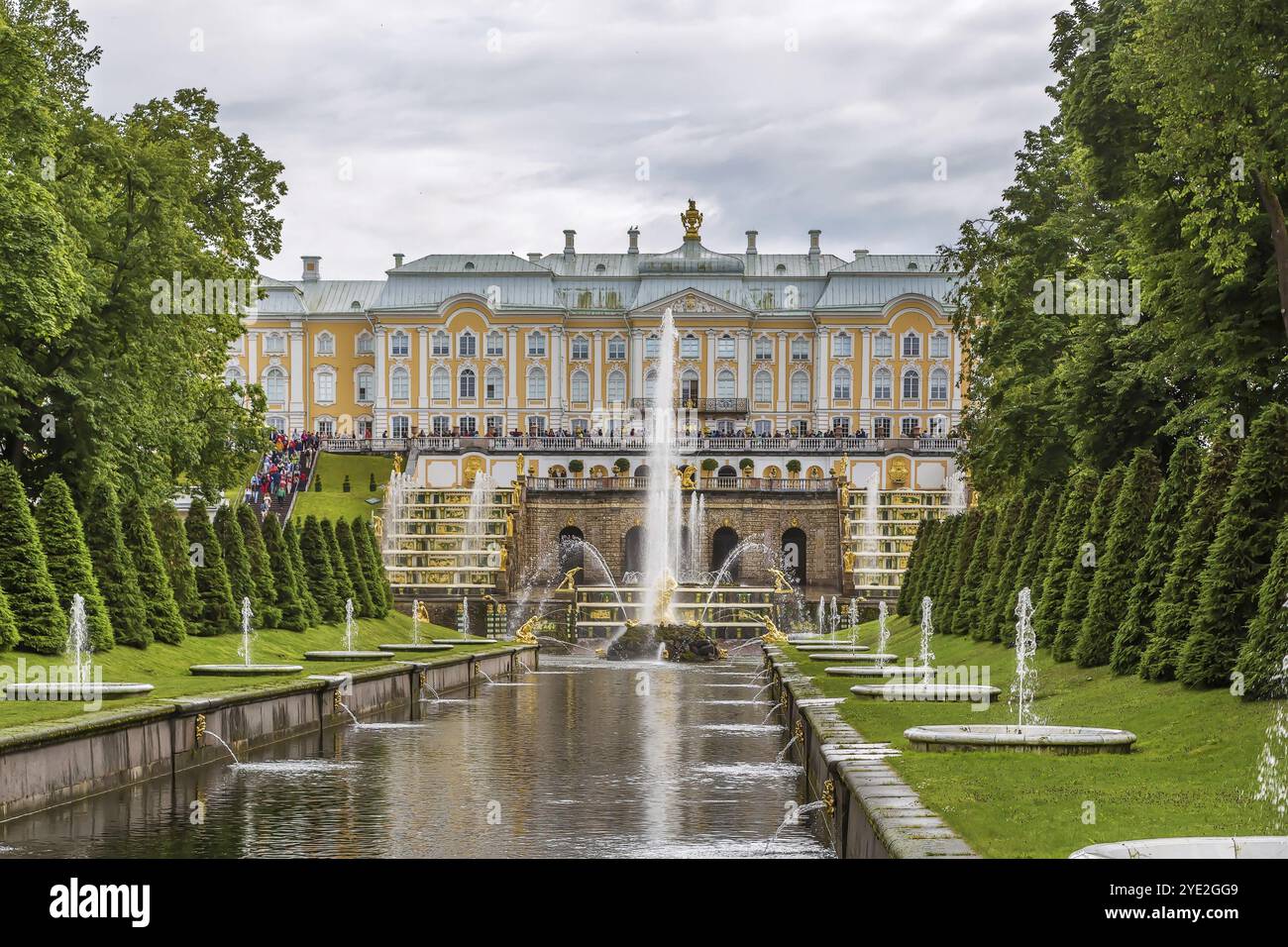The Grand cascade is the most grandiose fountain construction of the ...