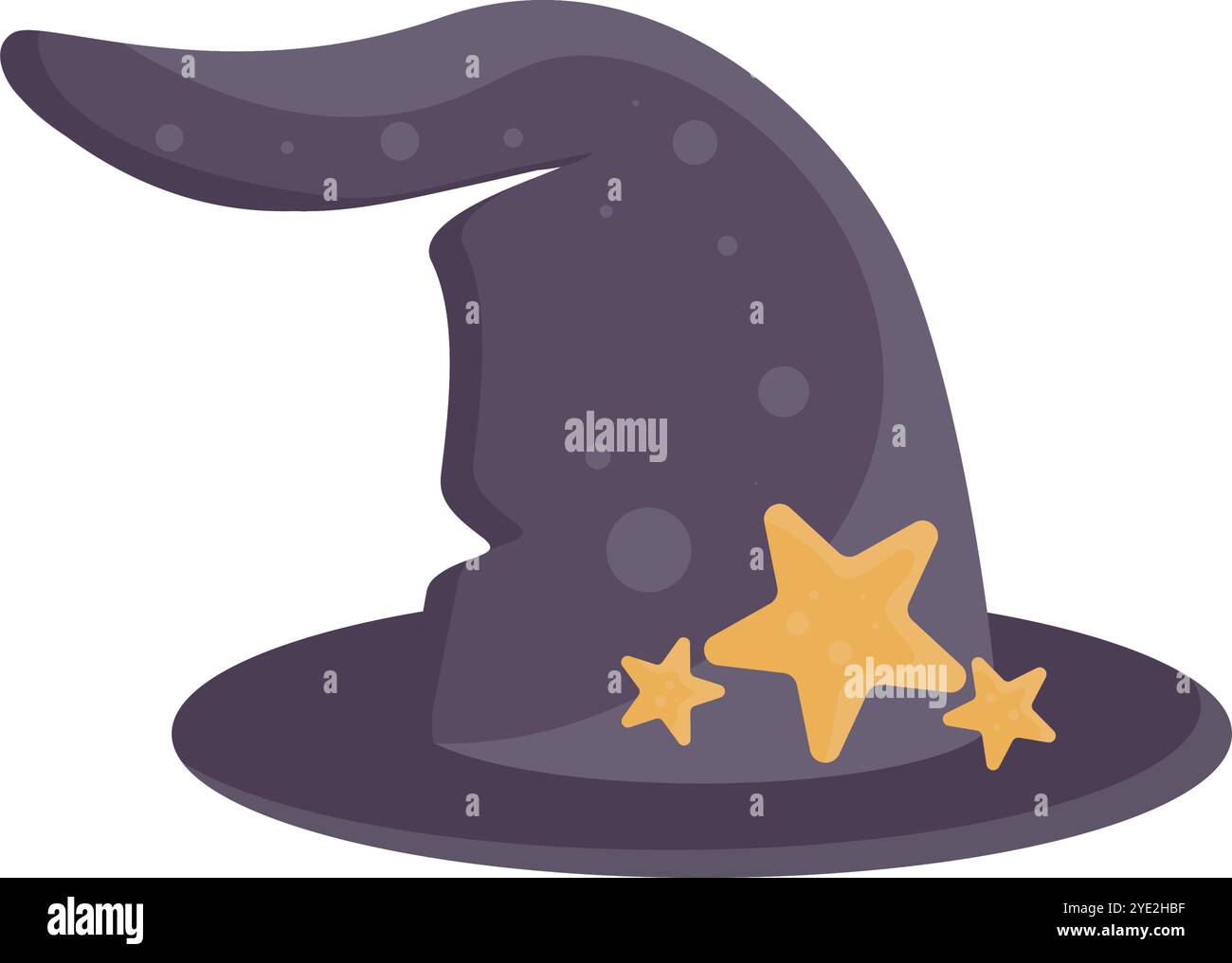 Magic hat of wizard or witch. Traditional accessory for sorcerer. Dark ...