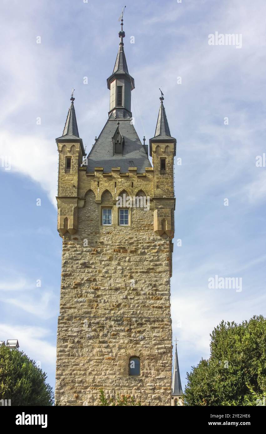 Blue Tower was built around 1200 in Bad Wimpfen, Germany, Europe Stock ...