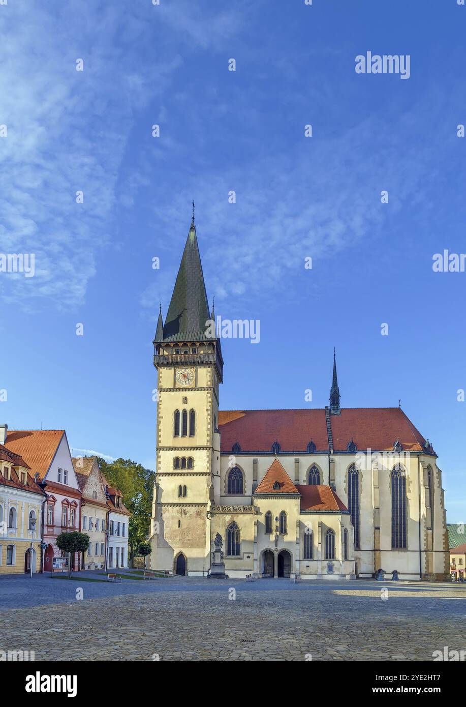 Basilica of St Giles in Bardejov, Slovakia, is a Gothic sacral building ...