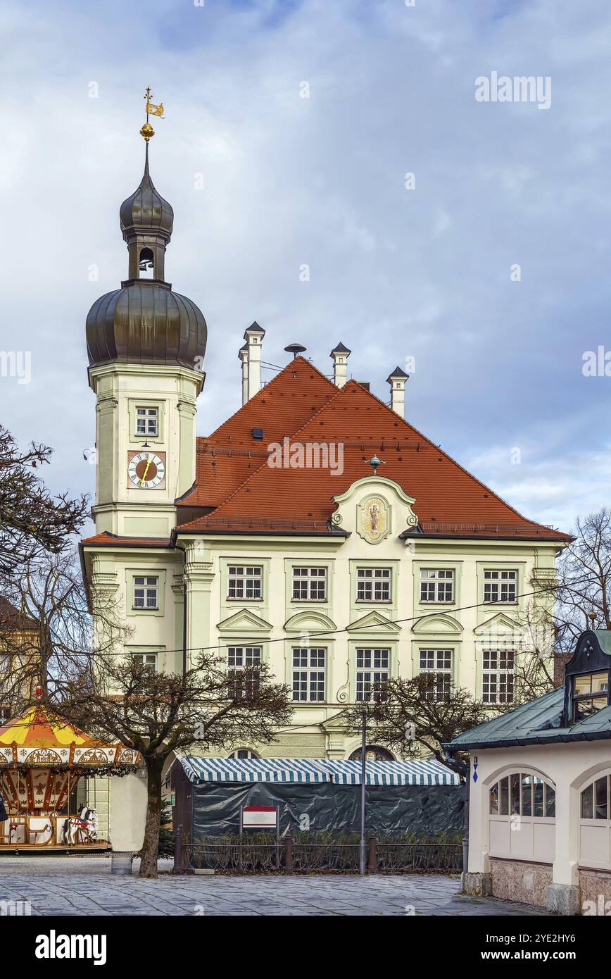 Town Hall of Altotting on main square, Germany, Europe Stock Photo - Alamy
