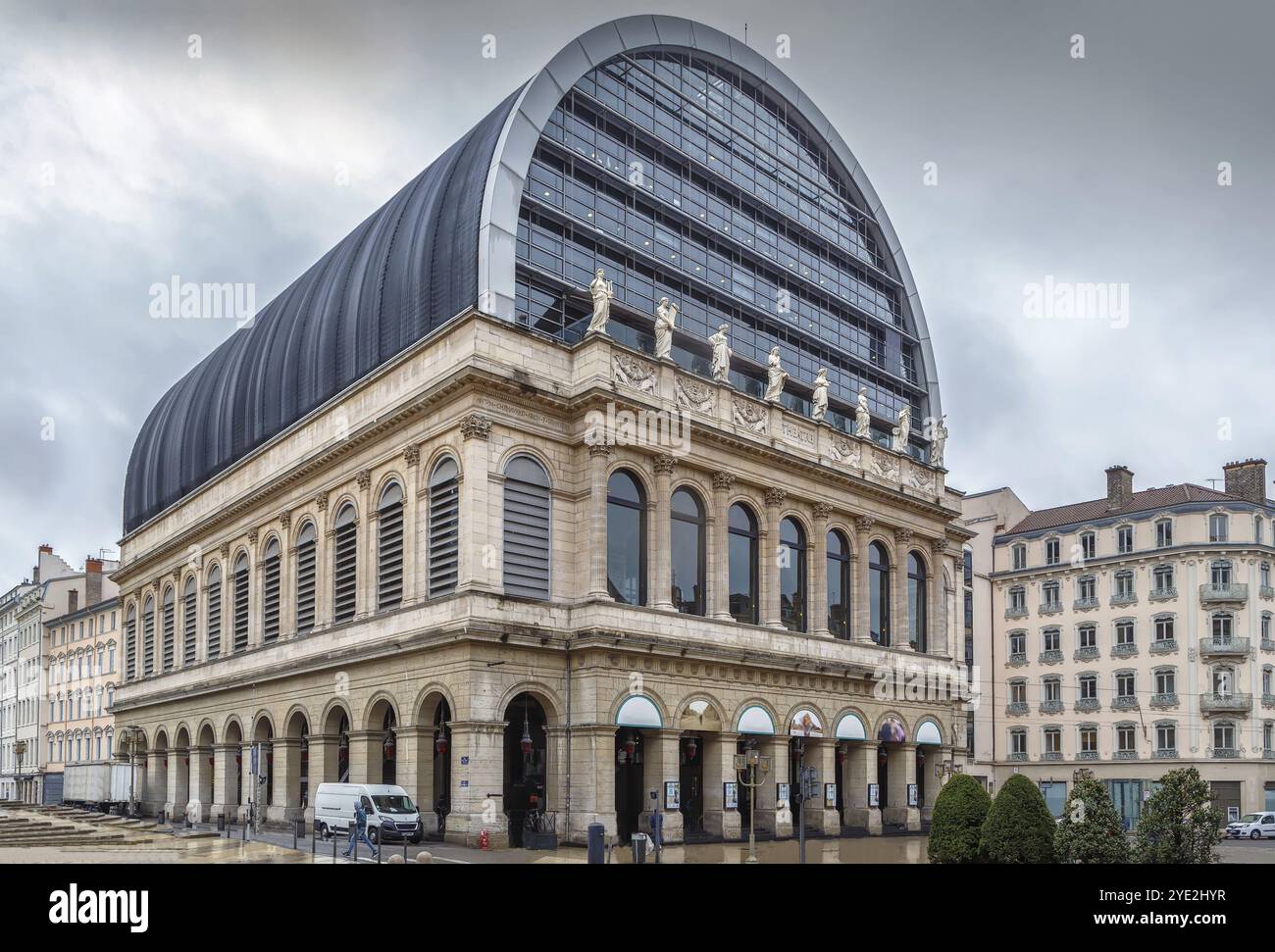 Opera Nouvel (Nouvel Opera House) in Lyon, France is the home of the ...