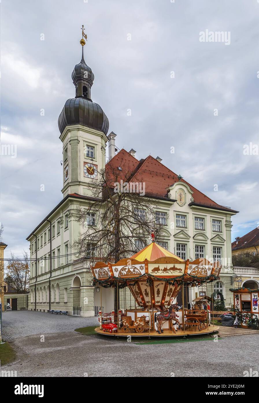 Town Hall of Altotting on main square, Germany, Europe Stock Photo - Alamy