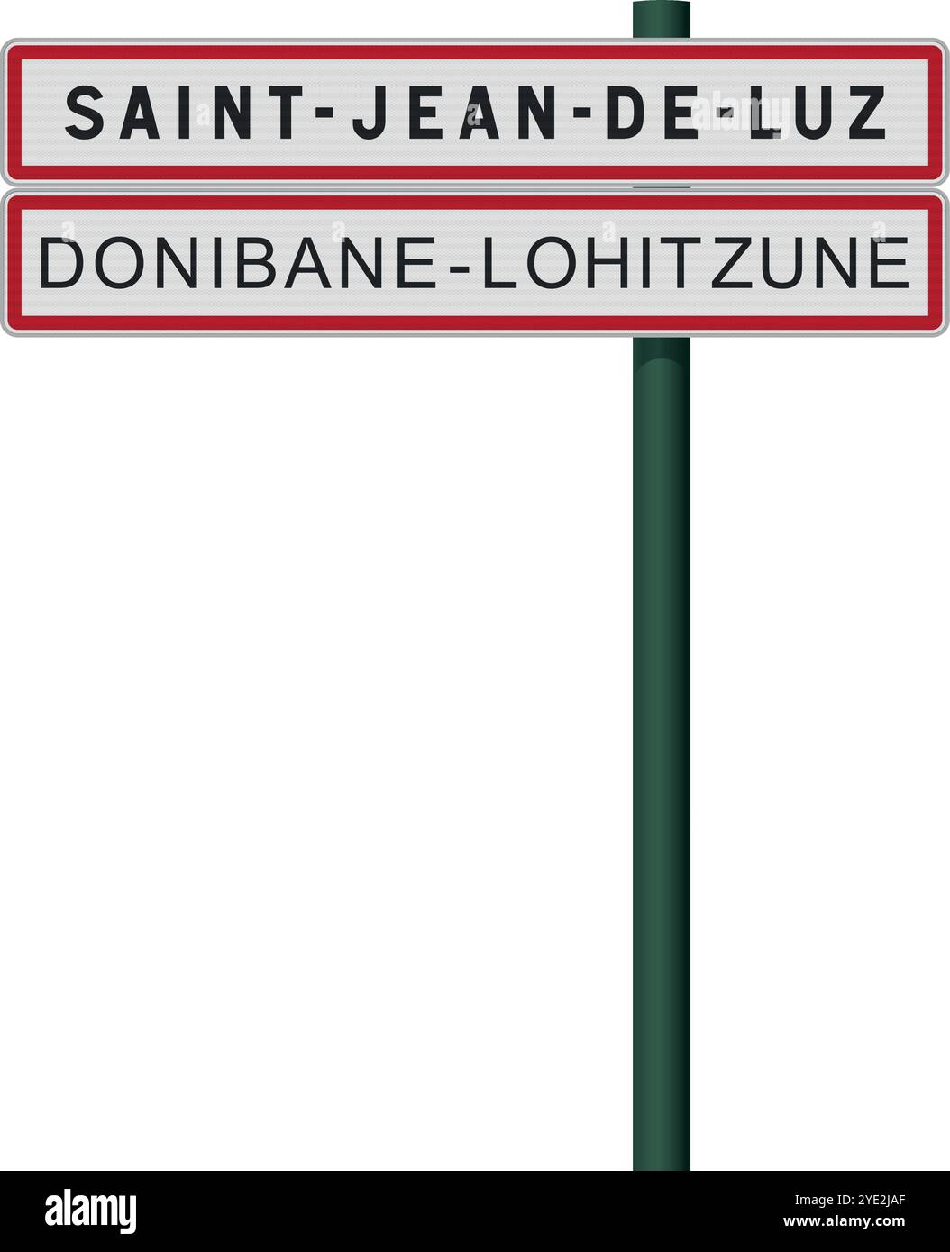 Vector illustration of the Saint-Jean de Luz, France (Donibane Lohizune ...