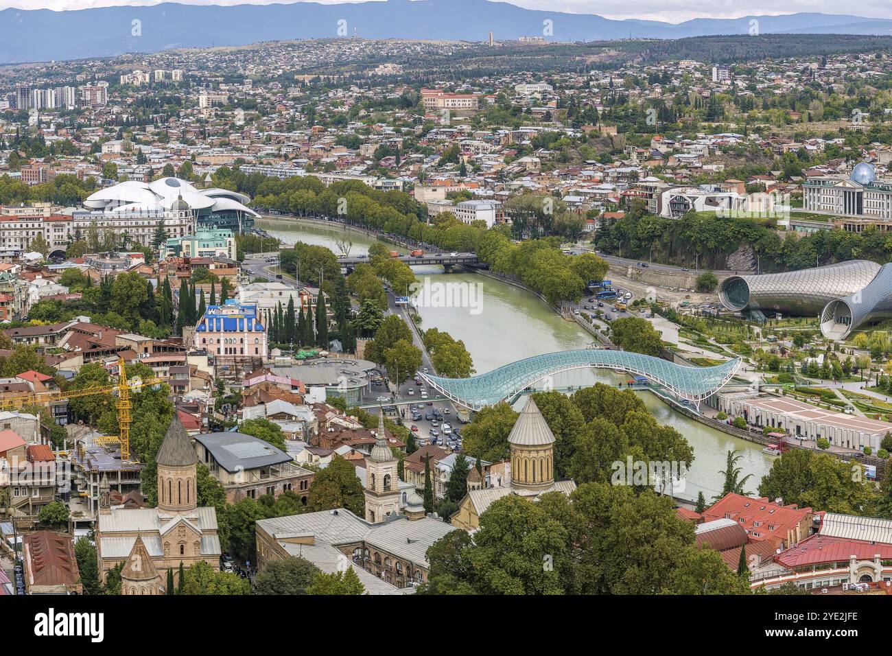 Aerial view tbilisi old town hi-res stock photography and images - Alamy