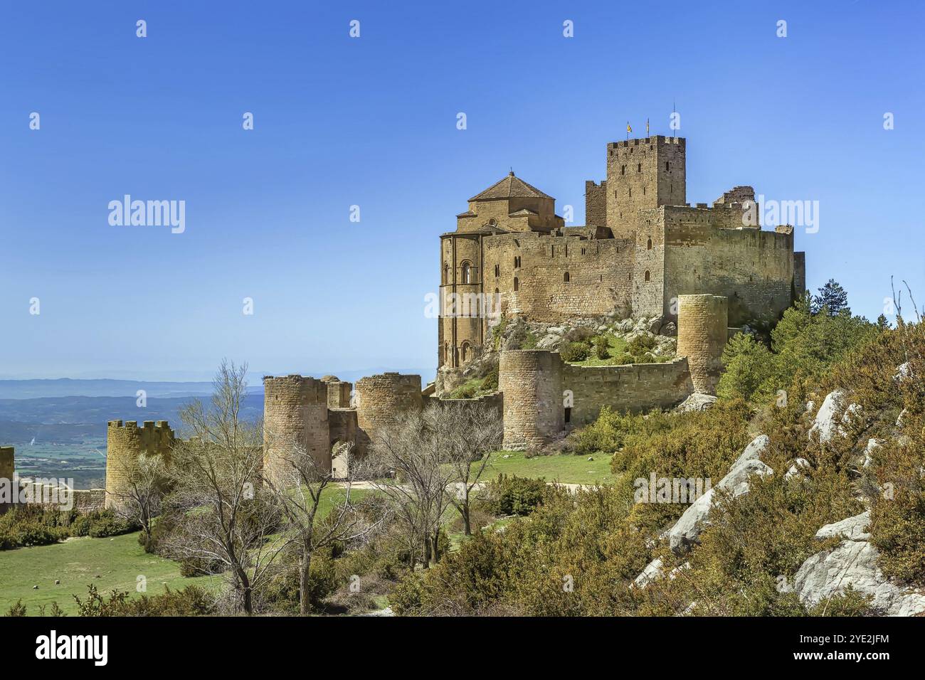 Castle of Loarre is a Romanesque Castle and Abbey located in the Aragon ...
