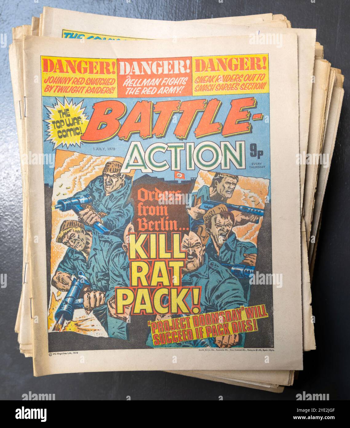 Front cover edition Battle Action war comics of Illustrated stories ...