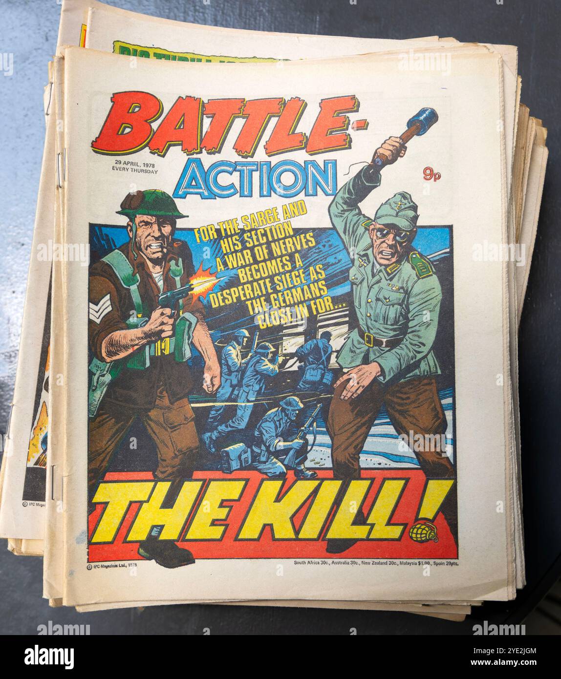 Front cover edition Battle Action war comics of Illustrated stories ...
