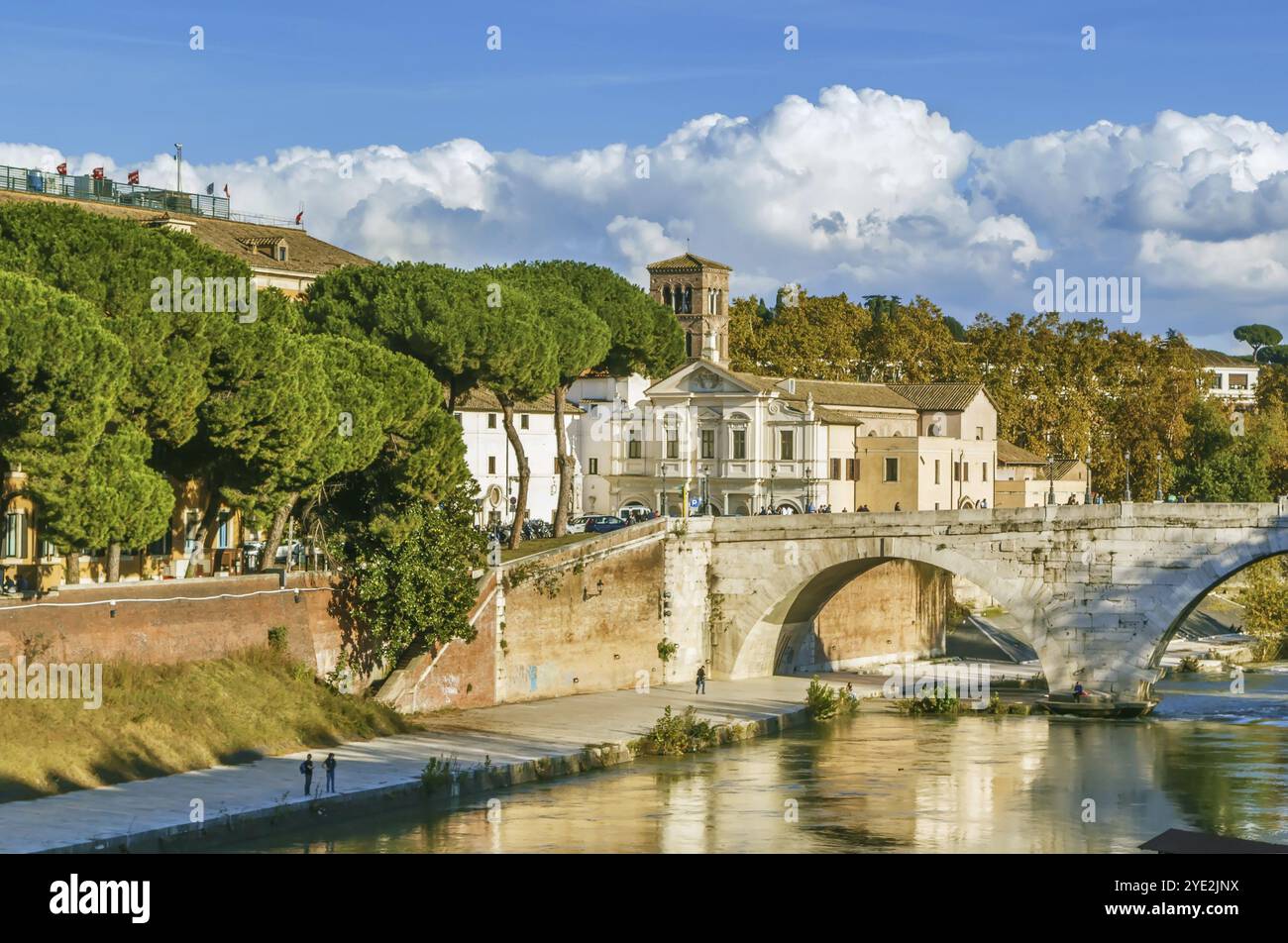 Pons Cestius (Ponte Cestio, Cestius Bridge) is a Roman stone bridge in ...