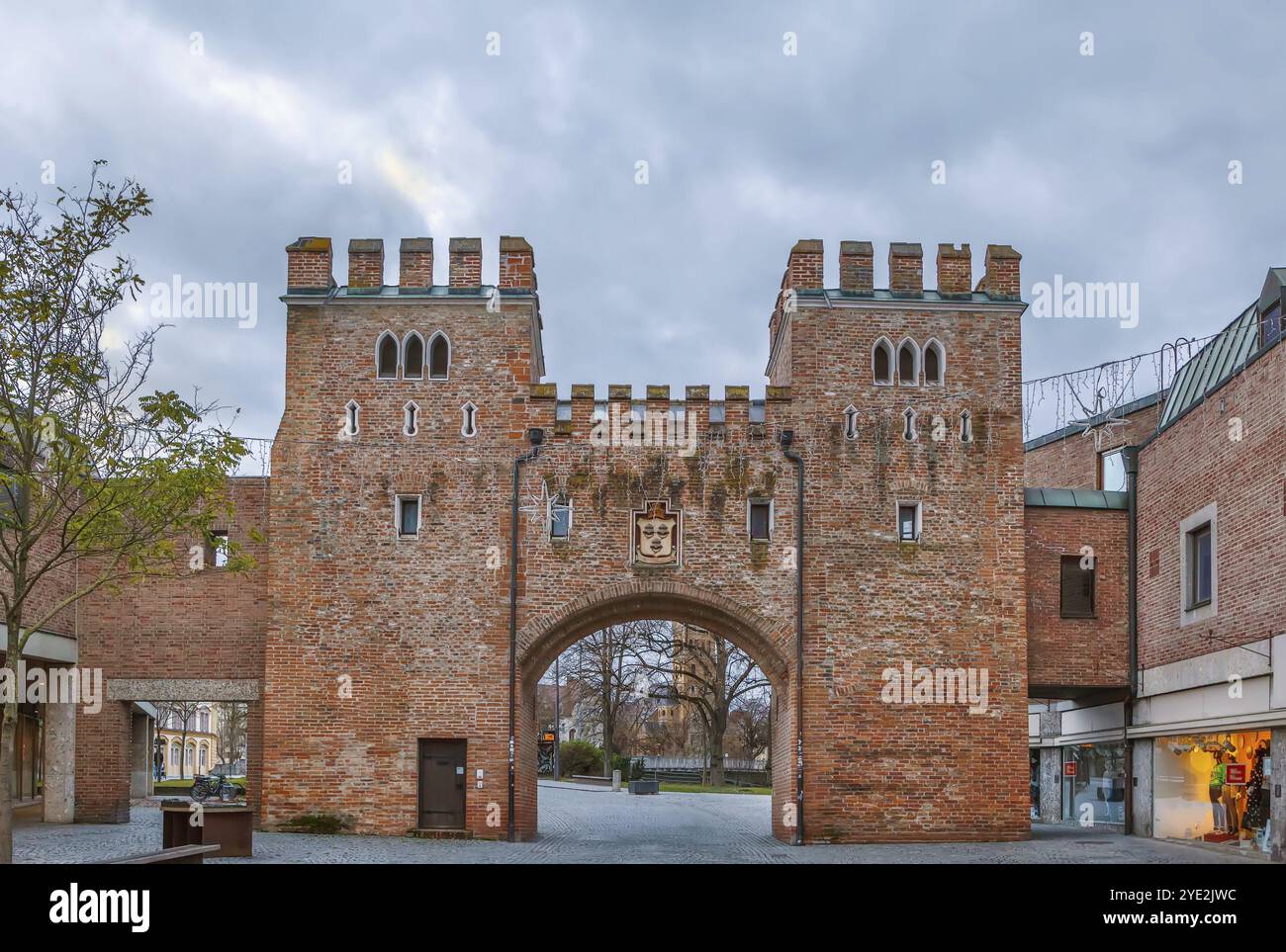 Medieval country gate Landtor was built in the 13th century as one of 8 ...