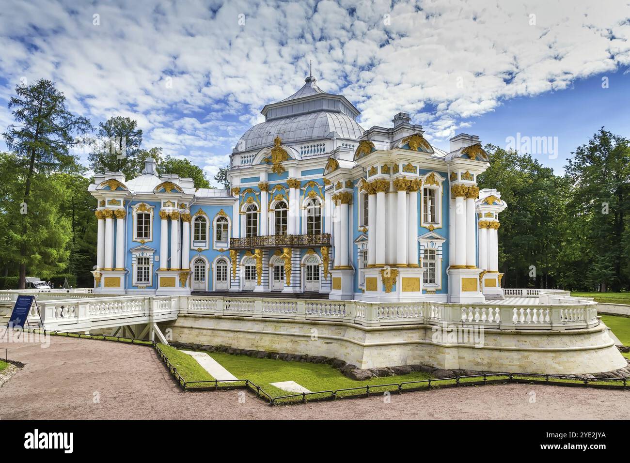Hermitage pavilion in Catherine Park at Tsarskoye Selo was originally ...
