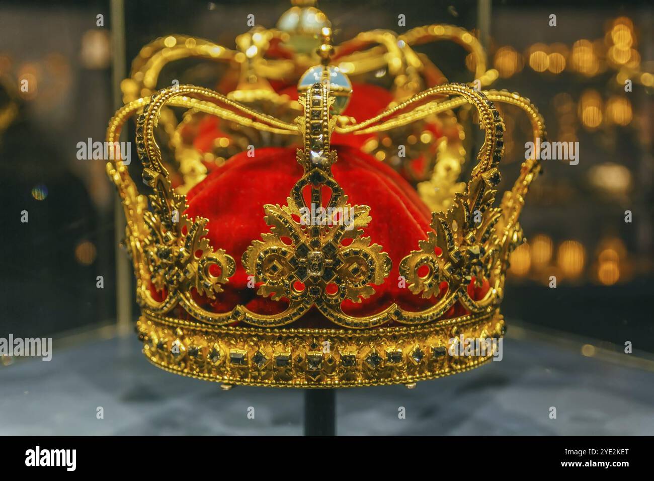 Queen?s Crown on display at Museum in Rosenborg palace, Copenhagen ...