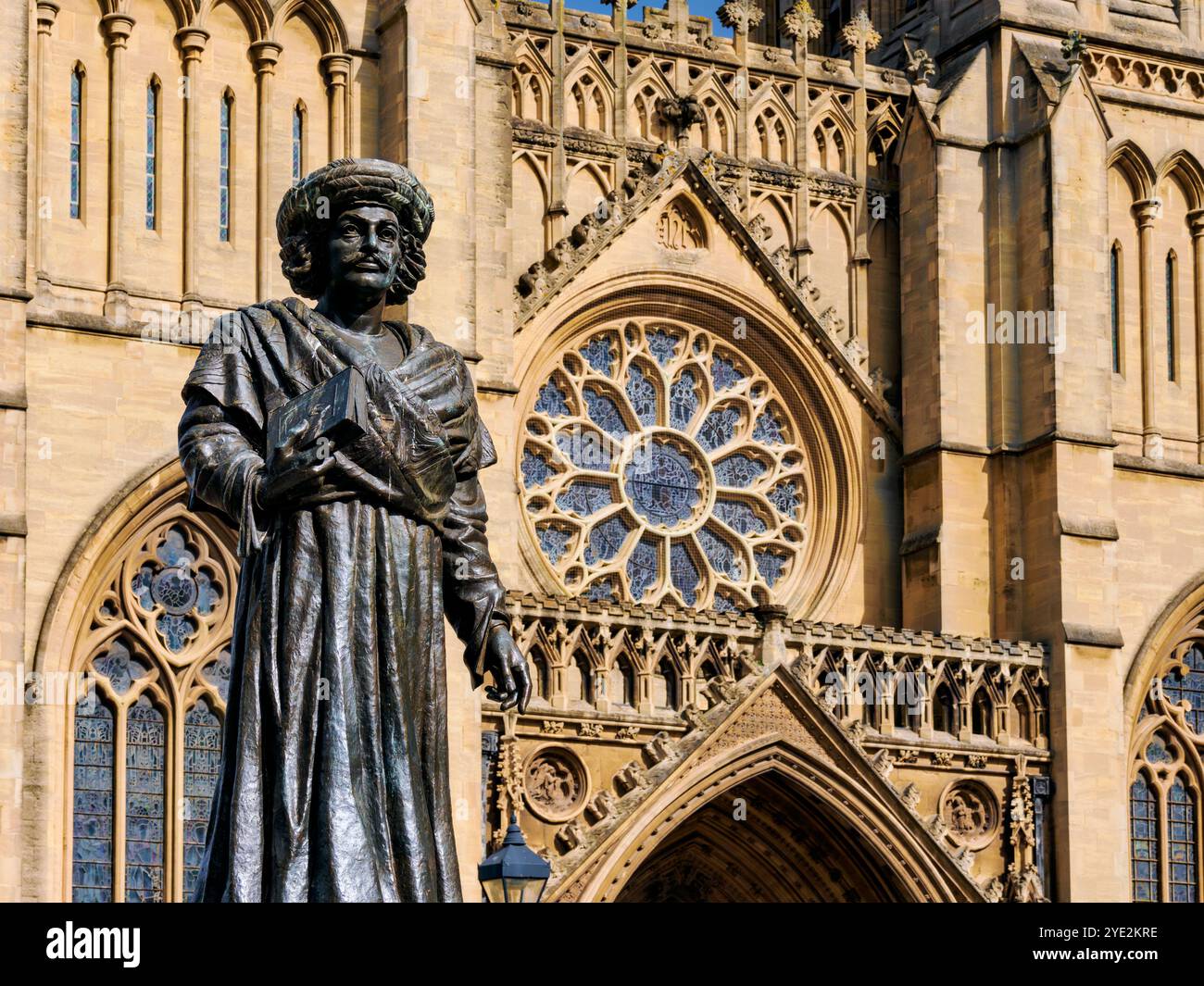 Statue of Rajah Rammohun Roy in front of the Cathedral Church of the ...