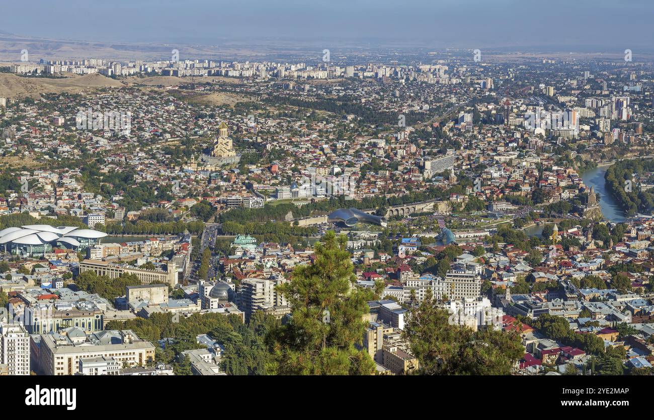 Aerial top down panorama tbilisi hi-res stock photography and images ...