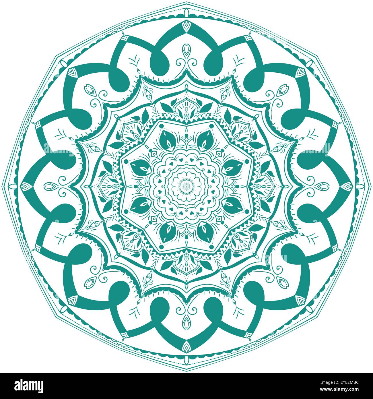 Floral abstract ornament vector illustration Stock Vector Image & Art ...