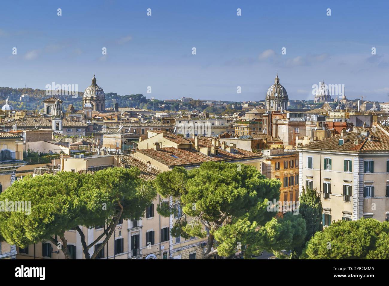 Aerial view of Rome from Monument to Victor Emmanuel II, Rome, Italy ...