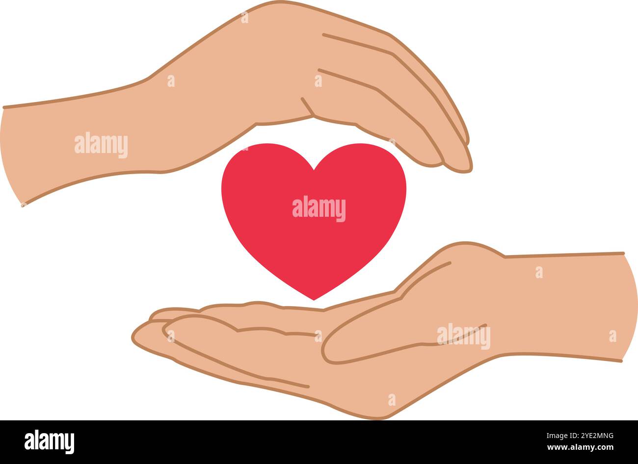 Empathy trust love people Stock Vector Images - Alamy