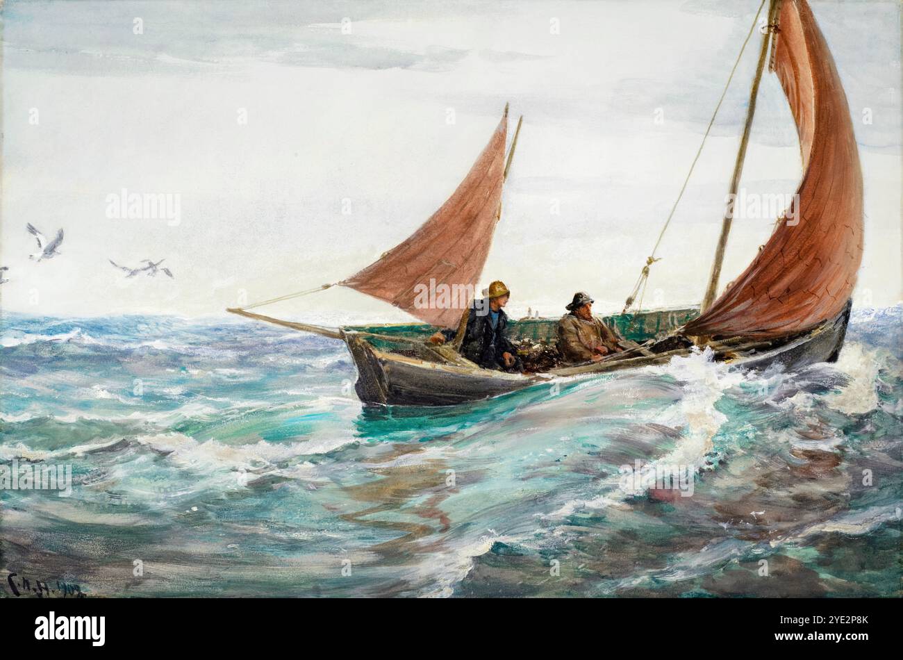 Watercolour of boat hi-res stock photography and images - Alamy