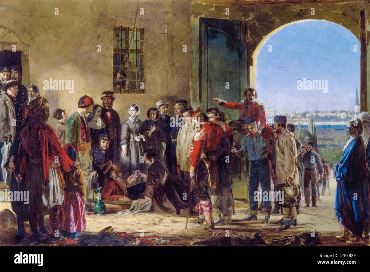 The Mission of Mercy: Florence Nightingale receiving the wounded at ...