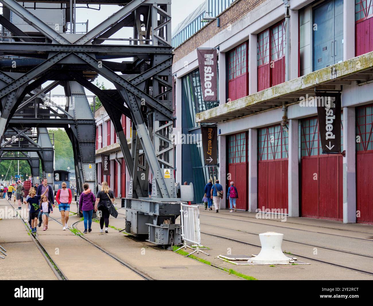 M Shed Museum, Floating Harbour, Bristol, England, United Kingdom Stock ...