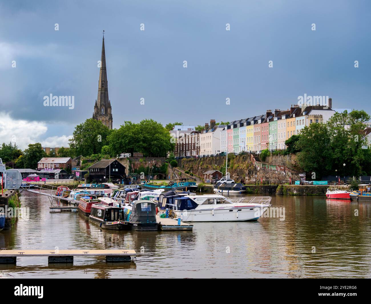 View over Floating Harbour towards Redcliffe, Bristol, England, United ...