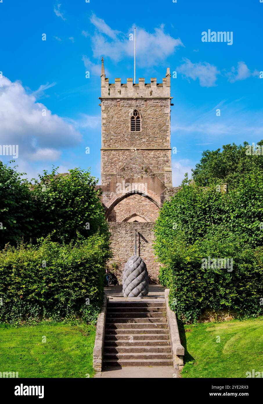 St Peter's Church, Castle Park, Bristol, England, United Kingdom Stock ...