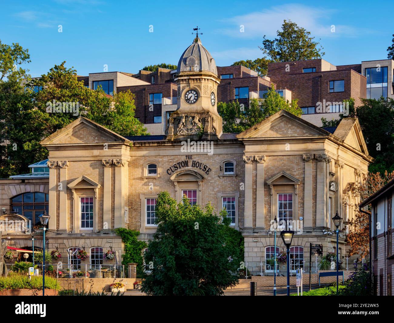 The Old Custom House at sunset, Penarth, Wales, United Kingdom Stock ...