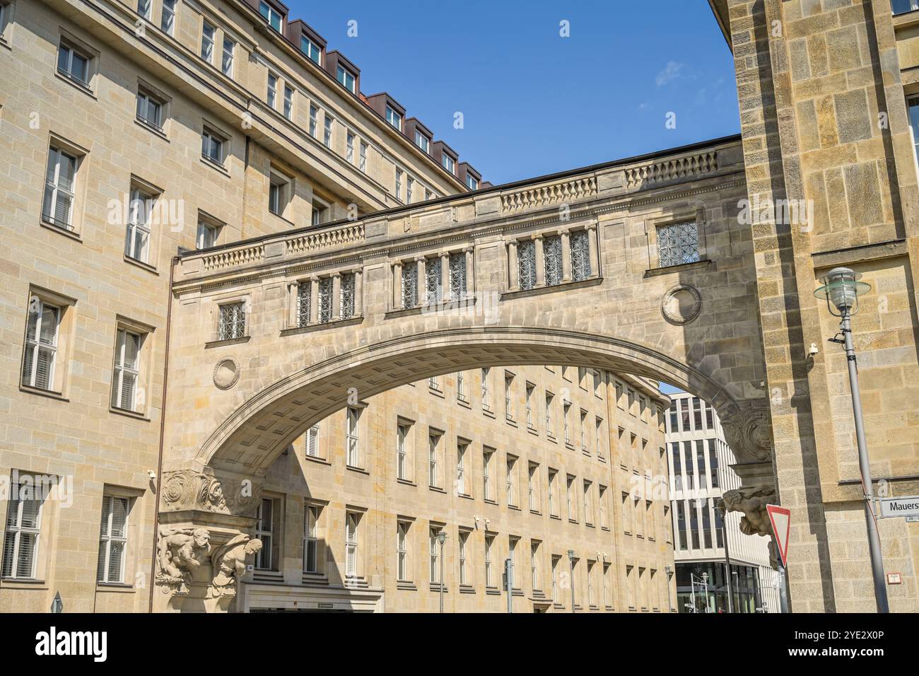 Connecting bridge over Französische Straße between Block I and Block II ...