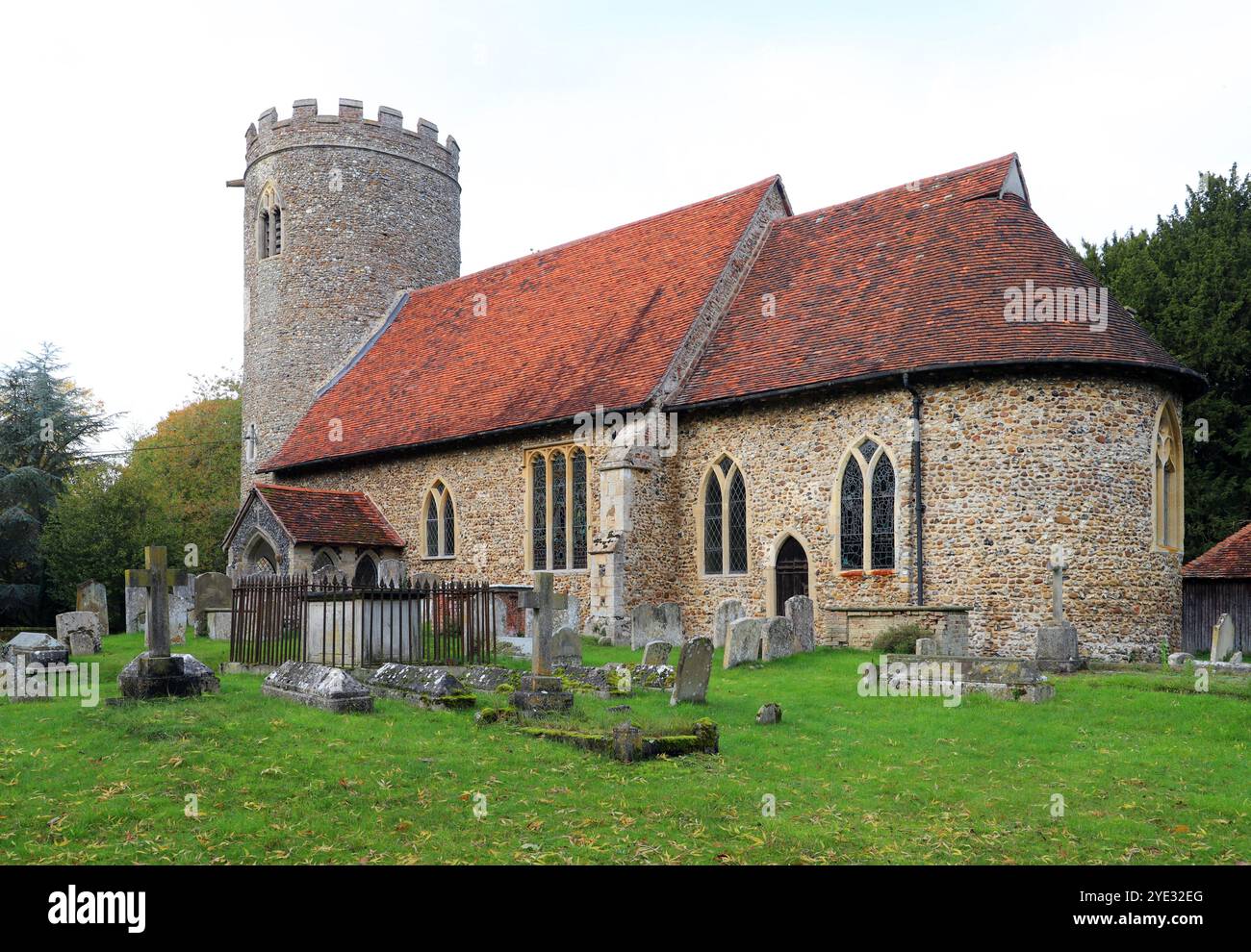 Church of St Gregory and St George, Pentlow, Essex, England. One of ...