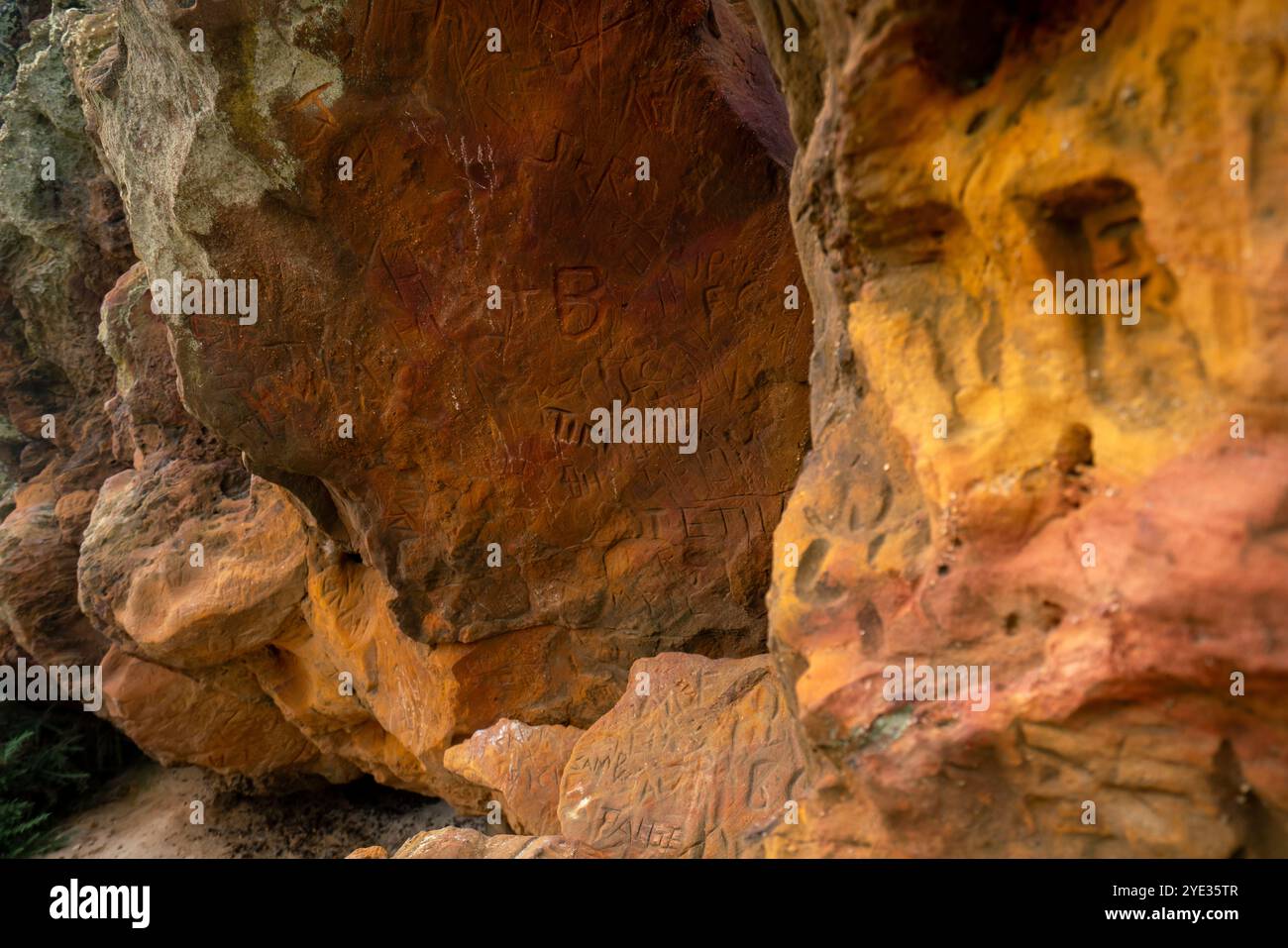 Agglestone Rock on Godlingston Heath, Studland, Dorset - a prominent ...