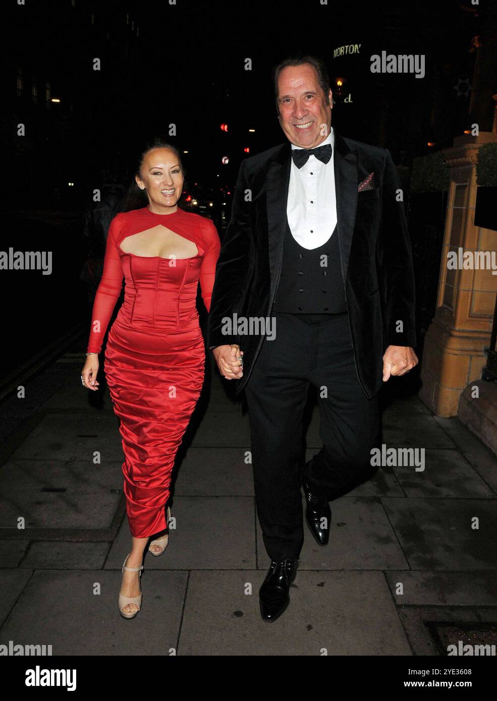 London, UK. 28th Oct, 2024. Frankie Poultney and David Seaman at the ...
