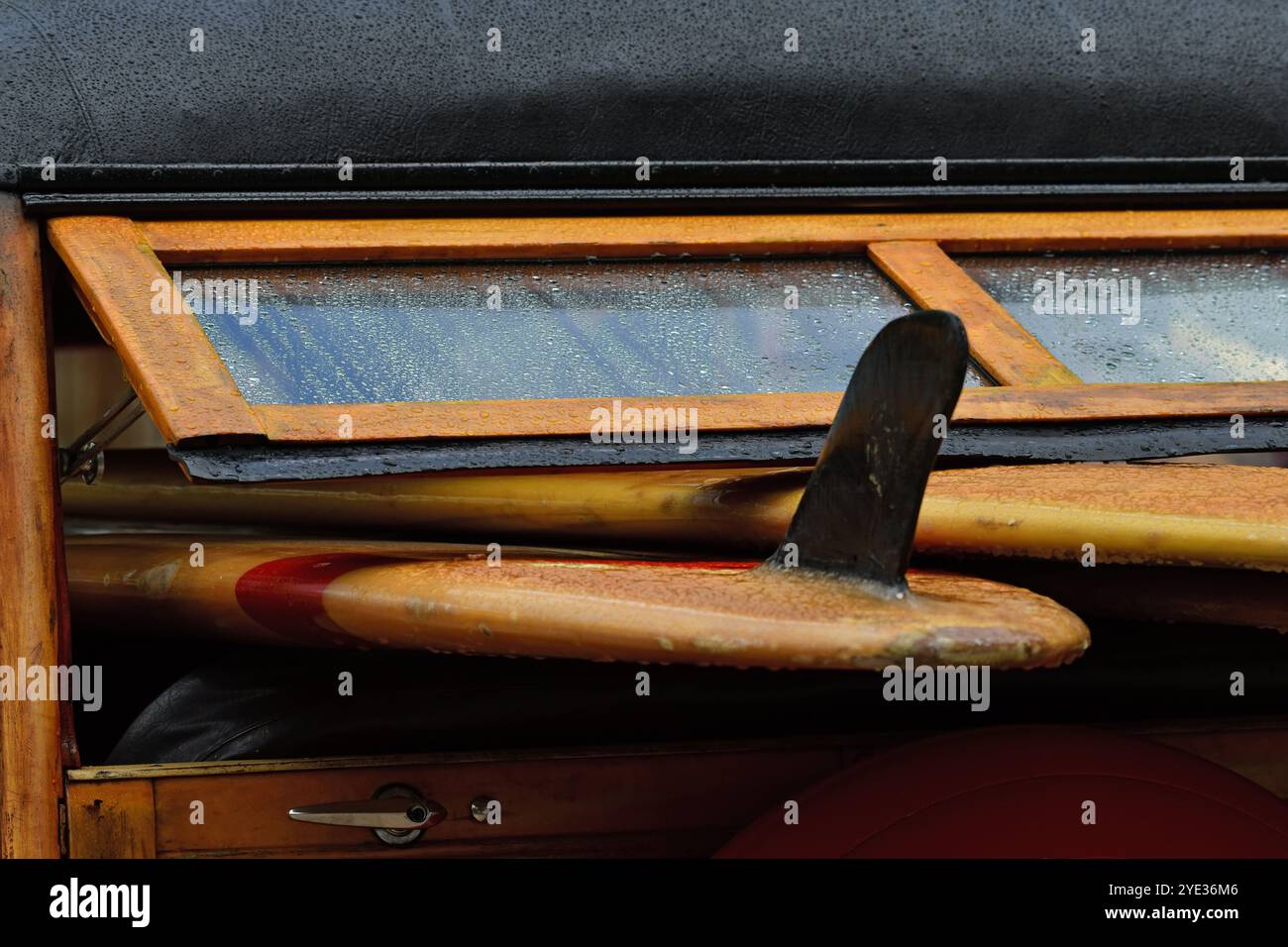 Surf boards in the rear of a Woody, There's always more to see at this ...