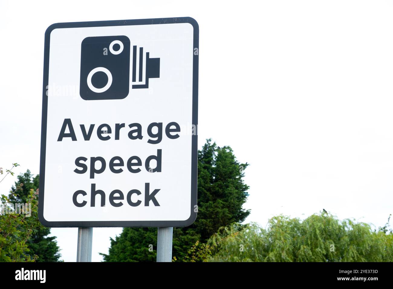 Roadside speed camera sign hi-res stock photography and images - Alamy