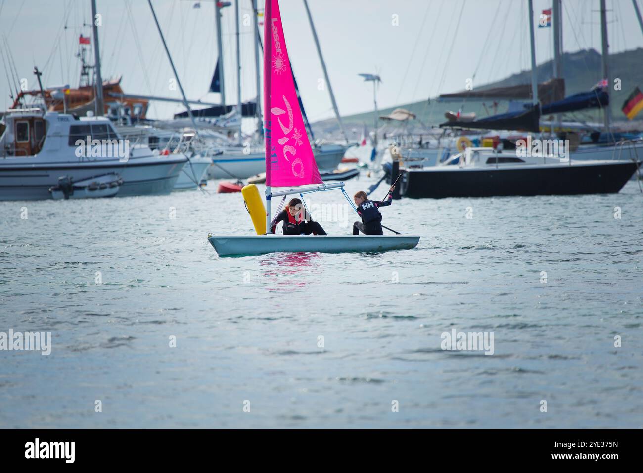 kids sailing club on the Isles of Scilly Stock Photo - Alamy