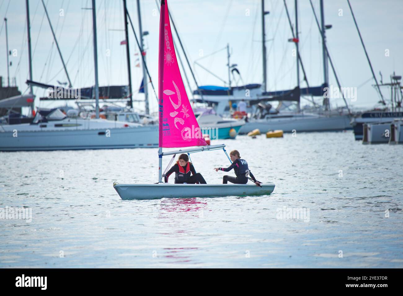kids sailing club on the Isles of Scilly Stock Photo - Alamy