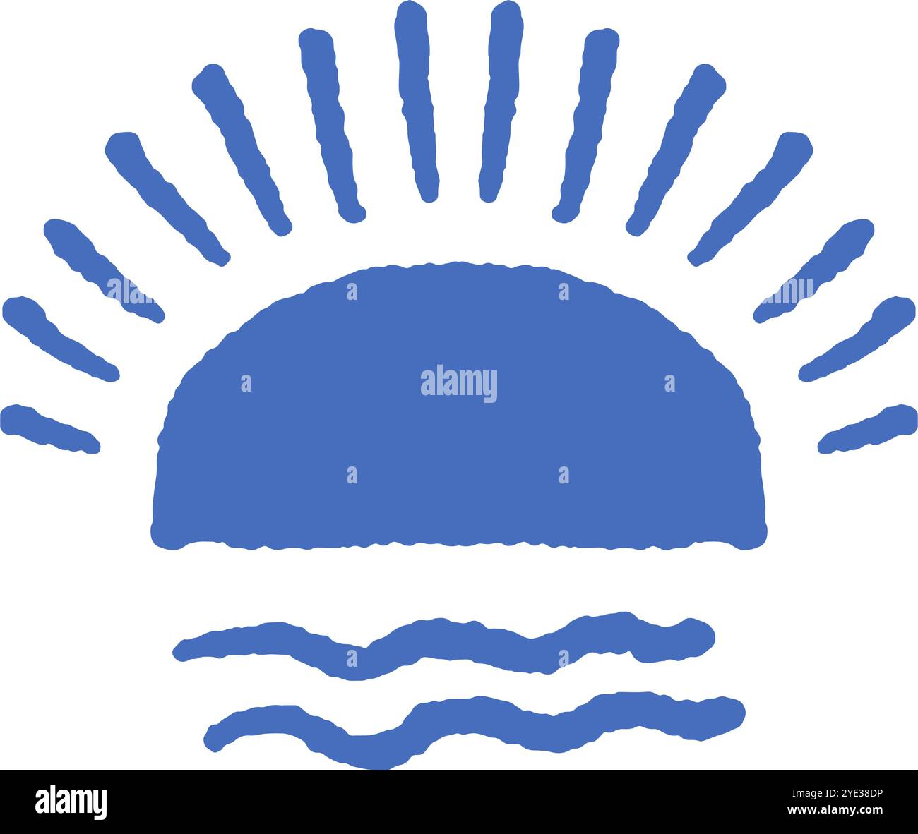 Rising Sun Symbol Vector Illustration Stock Vector Image & Art - Alamy