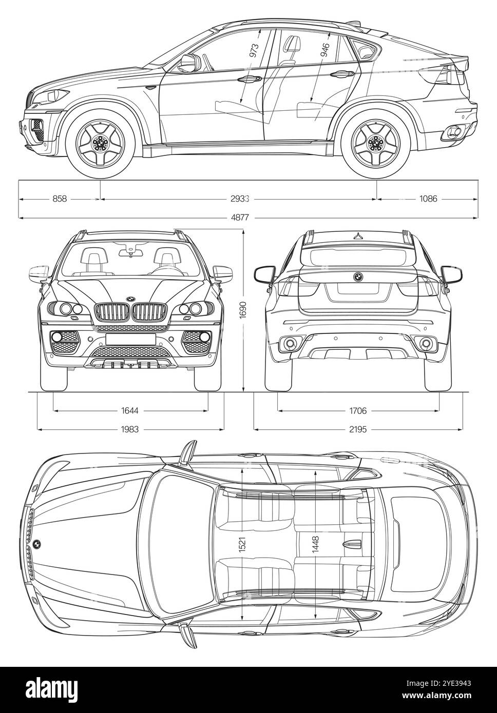 Bmw x6 Stock Vector Images - Alamy