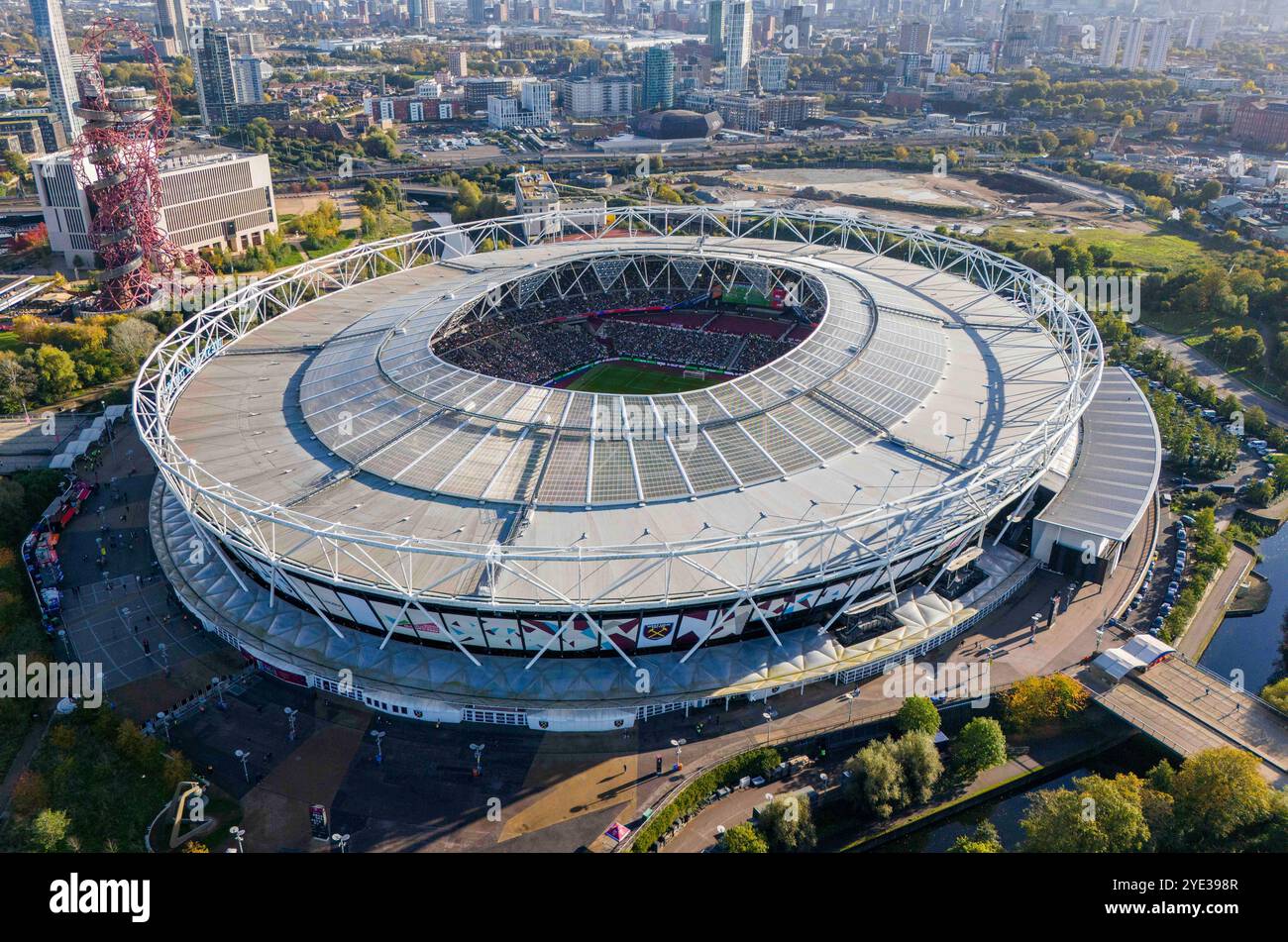 General Aerial View of the London Stadium and surroundings during the ...