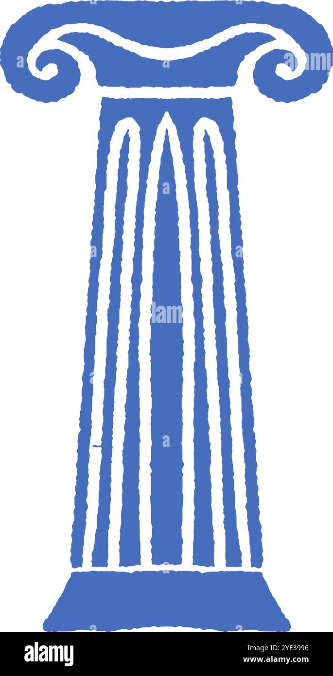 Classic Greek Column Silhouette Vector Stock Vector Image & Art - Alamy