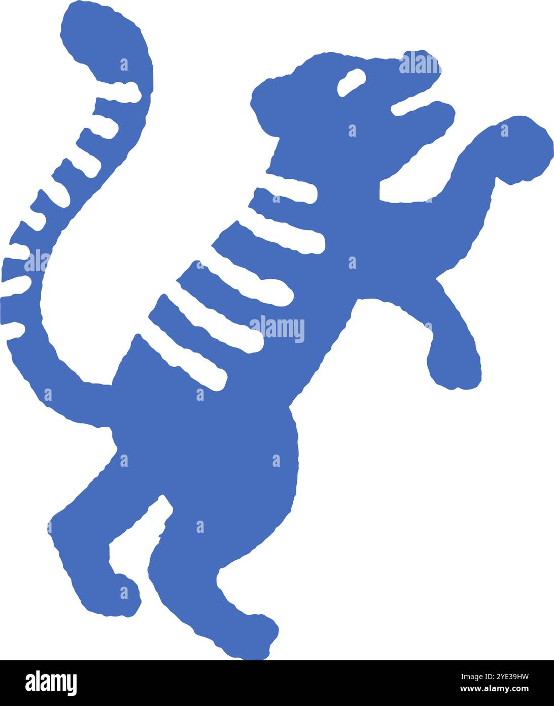 Stylized Tiger Silhouette Design vector Stock Vector Image & Art - Alamy