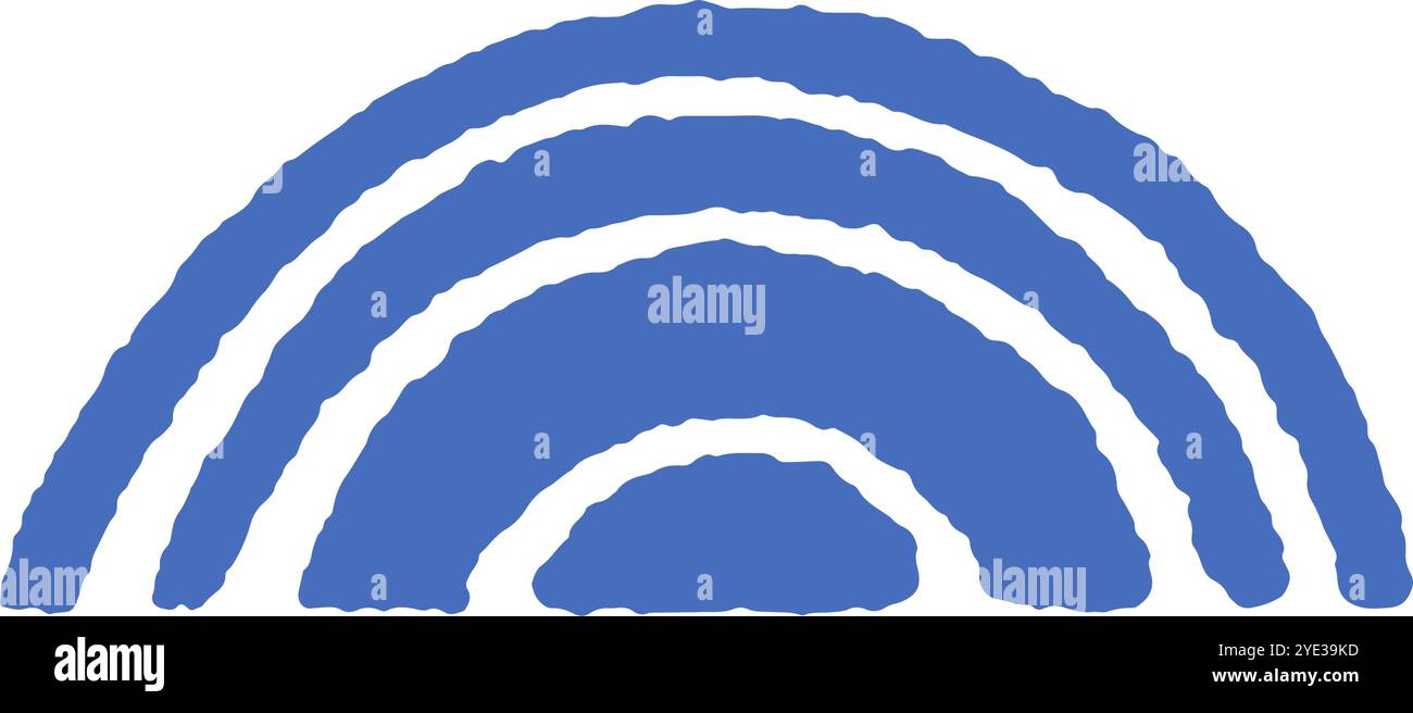 Minimal Arched Rainbow Design vector Stock Vector Image & Art - Alamy