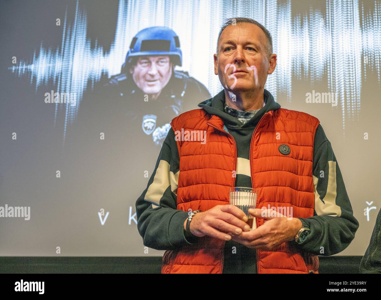 Journalist Martin Dorazin attends a screening of Czech documentary film ...