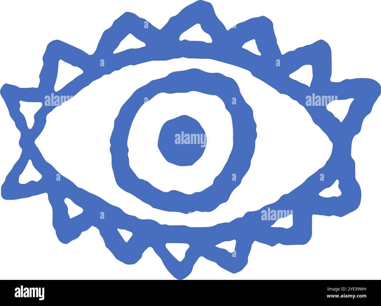 Blue eye symbol rays hi-res stock photography and images - Alamy