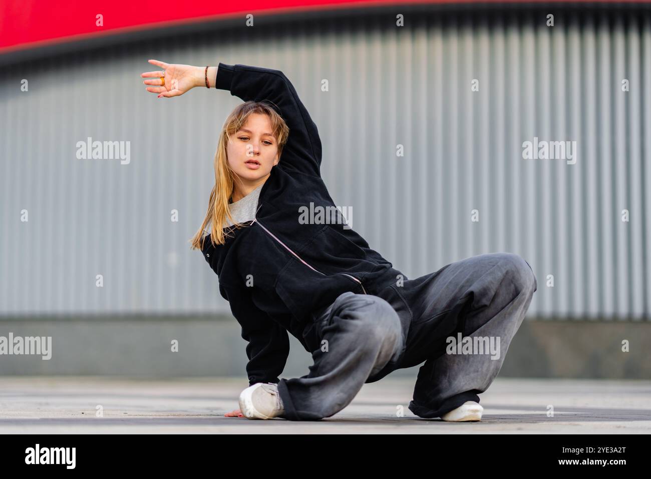 Dancer showcases flexibility grace hi-res stock photography and images ...
