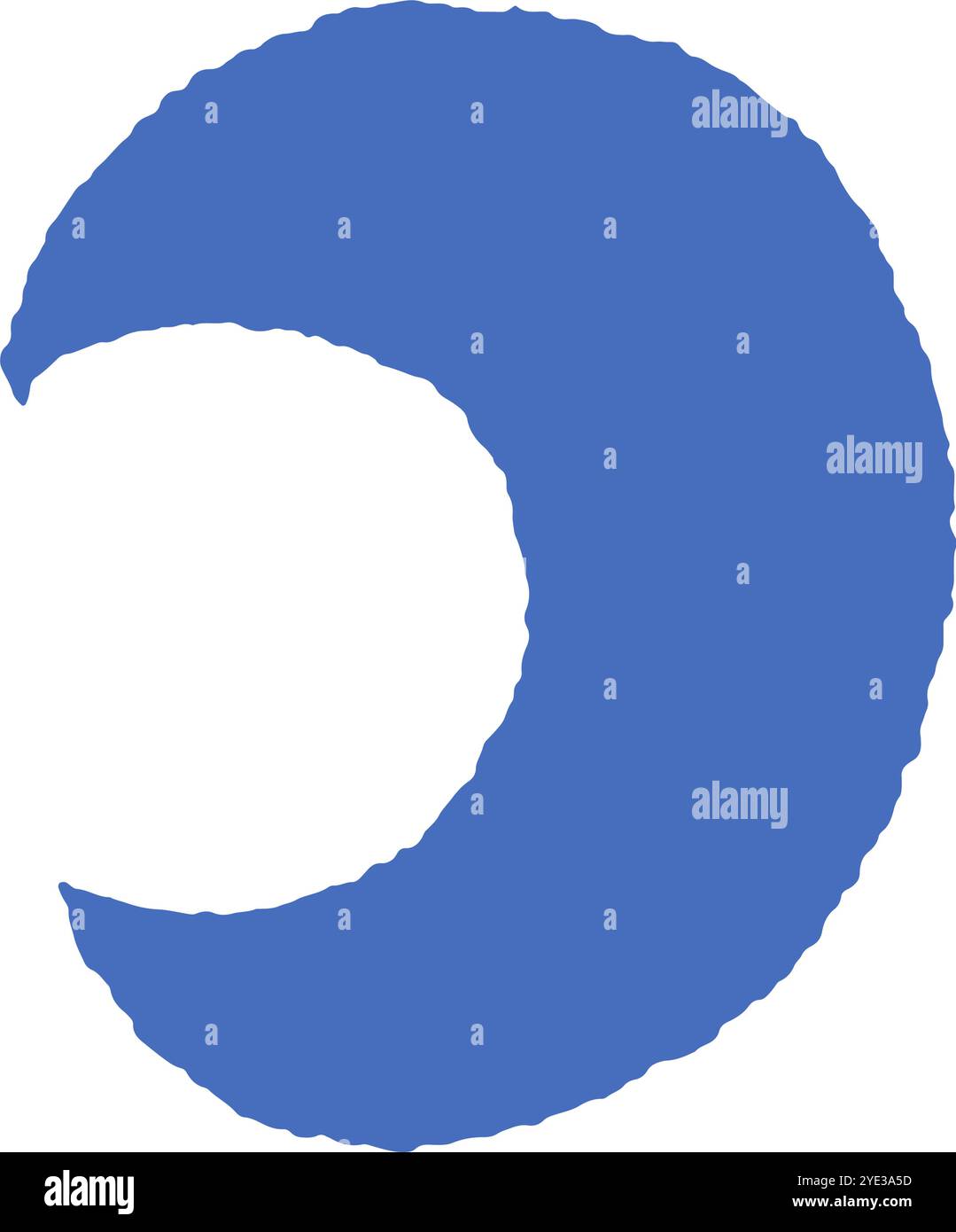 Moon in blue sky minimal Stock Vector Images - Alamy