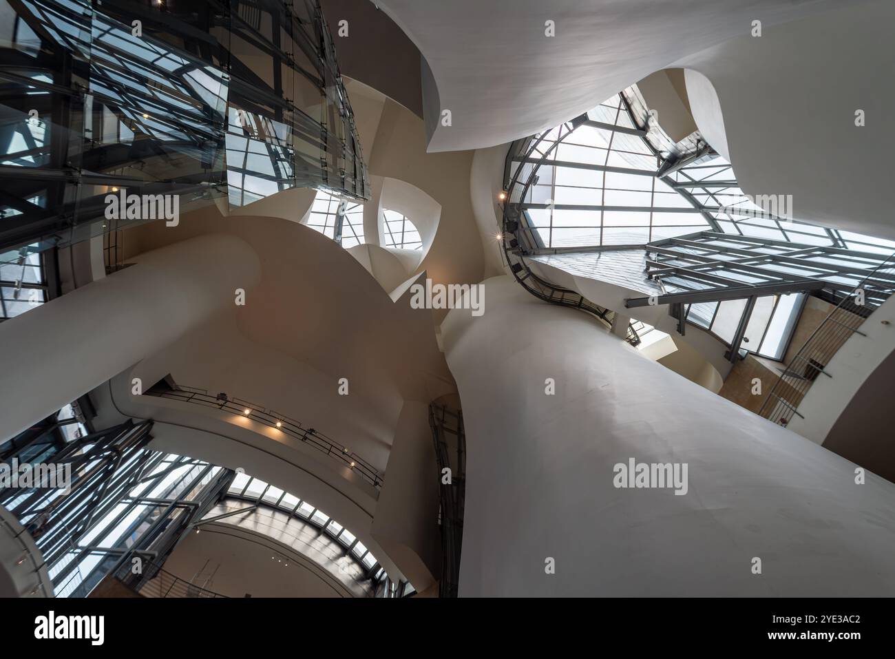 Bilbao, Spain - Mai 16, 2024 - Iconic ceiling of the Guggenheim Museum ...