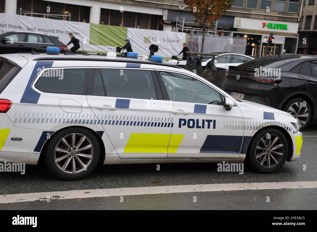 Copenhagen/ DenmarK/ 29 October 2024/ Danish police auto in capital ...