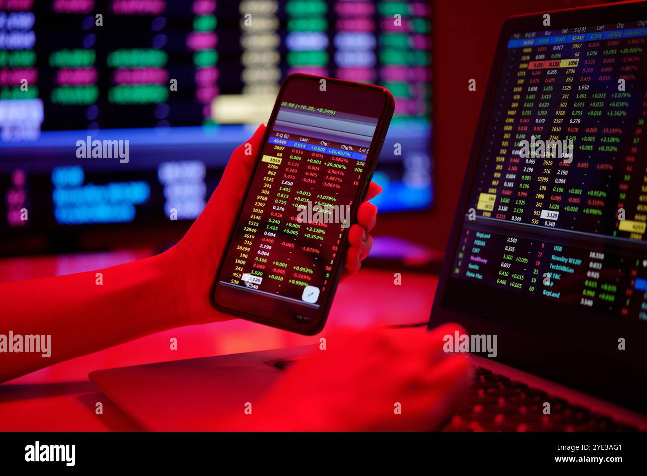 Vibrant display numerical data trends hi-res stock photography and ...