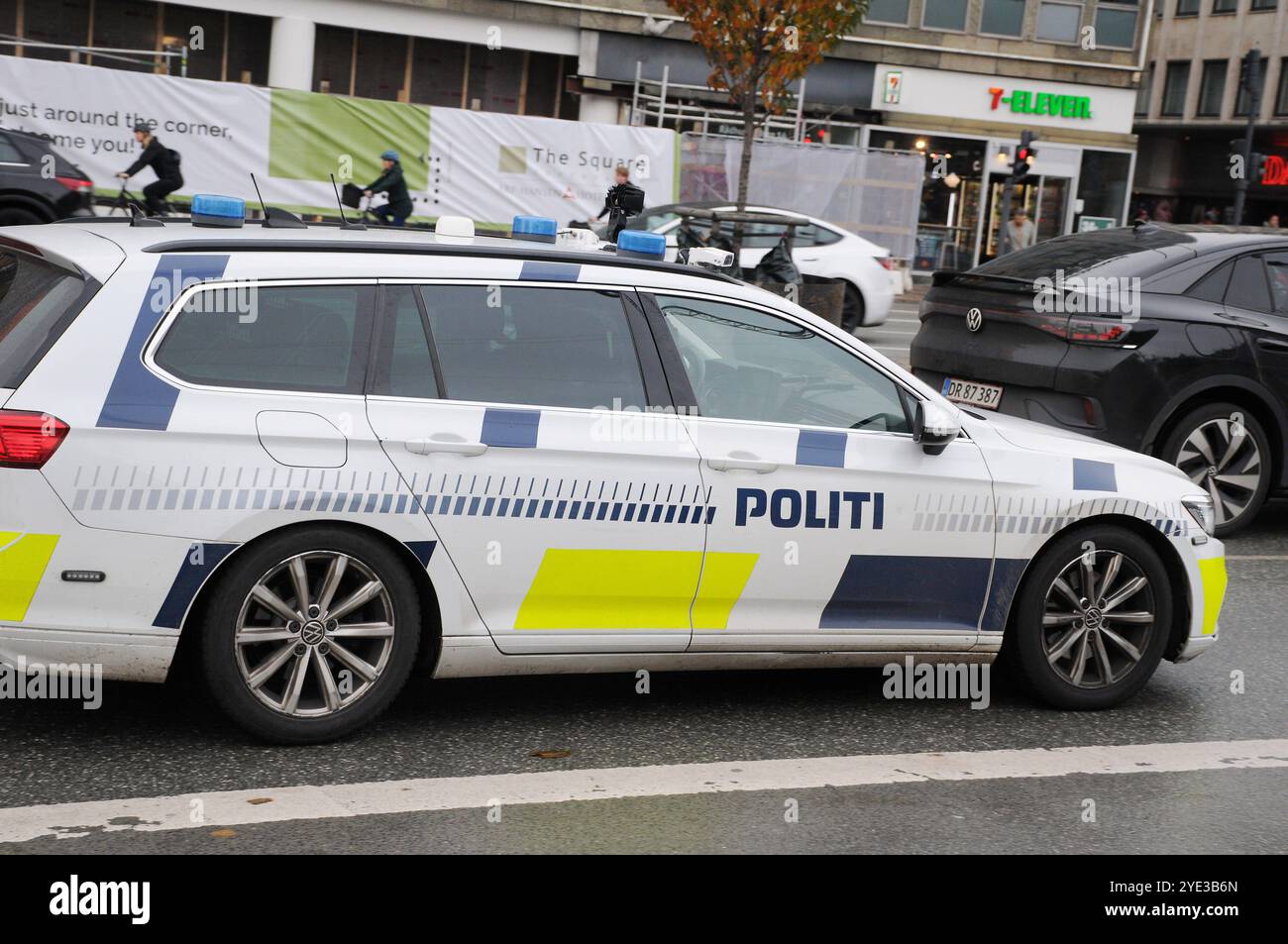 Copenhagen/ DenmarK/ 29 October 2024/ Danish police auto in capital ...