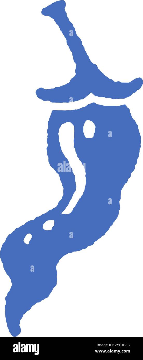 Abstract Blue Chili Pepper vector Stock Vector Image & Art - Alamy